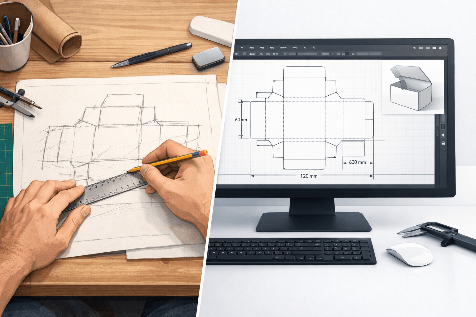 Manual CAD Drawing vs. Automated Dieline Generation: Why Packaging ...